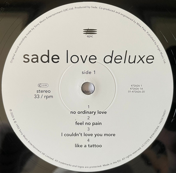 Sade - Love Deluxe | Disco de Vinilo - Black Room