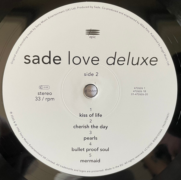 Sade - Love Deluxe | Disco de Vinilo - Black Room