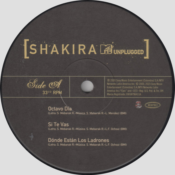 Shakira - MTV Unplugged | Disco de Vinilo - Black Room
